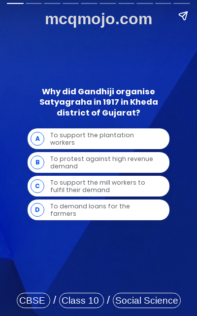 Chapter-Wise MCQ Questions for Class 10 Social Science Quiz with Answers