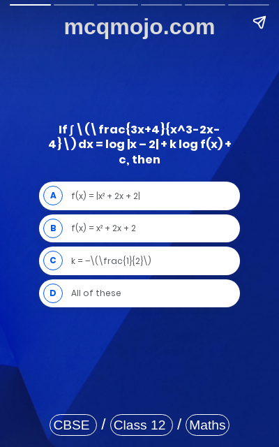 MCQ Questions For Class 12 Subjectwise Class 12 MCQ Practice Tests MCQ Questions For Class 12 Subjectwise Class 12 MCQ Practice Tests